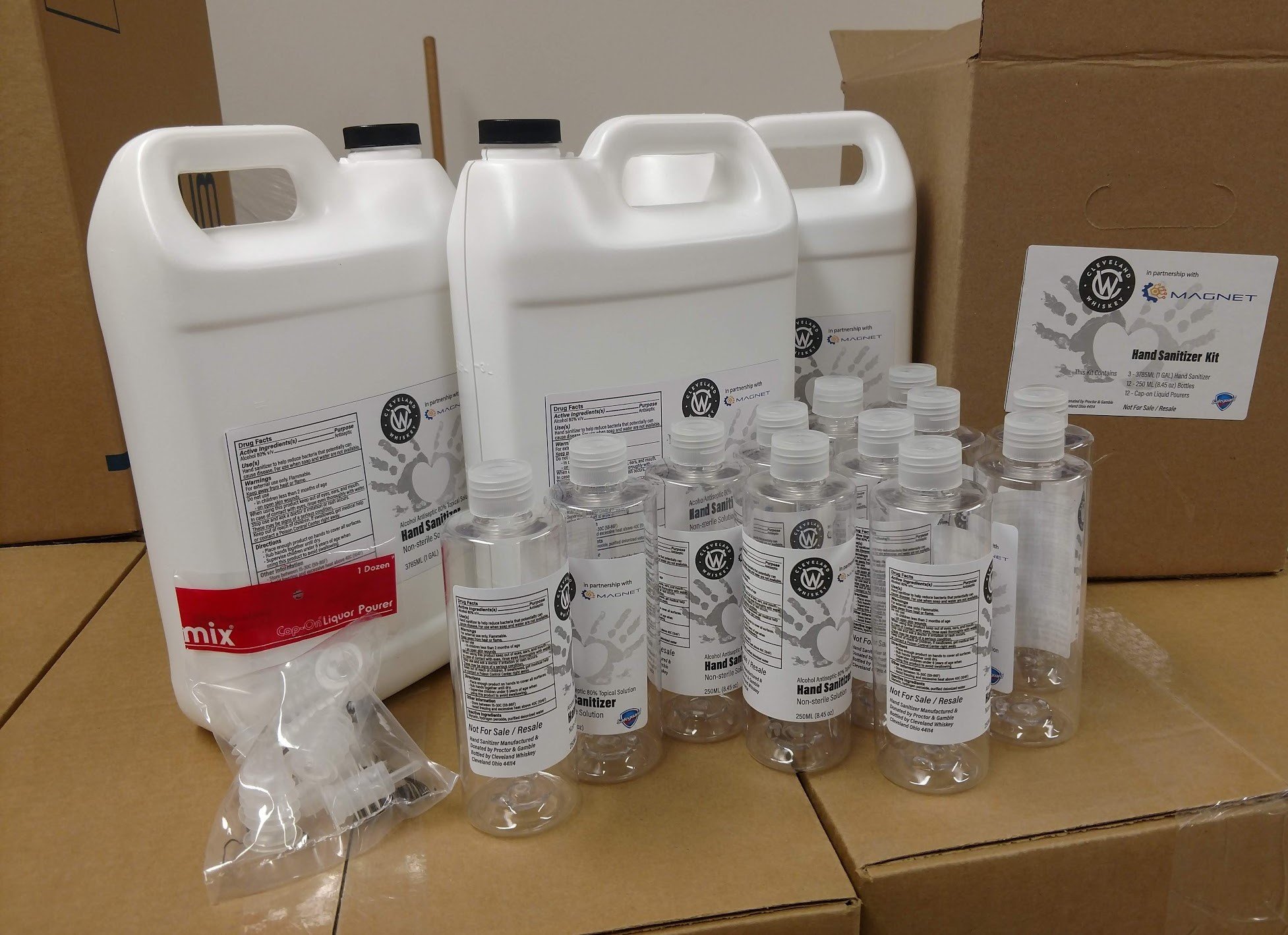 Donating Hand Sanitizer to Keep Workers and Communities Safe